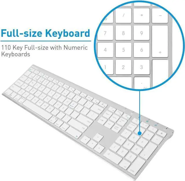 Macally Wireless Bluetooth Keyboard and a Vertical Laptop Stand, Create ...