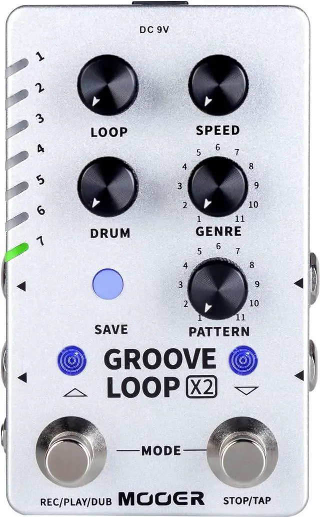 Groove Looper Pedal Drum Machine Stereo Guitar Loop Recorder Pedals ...