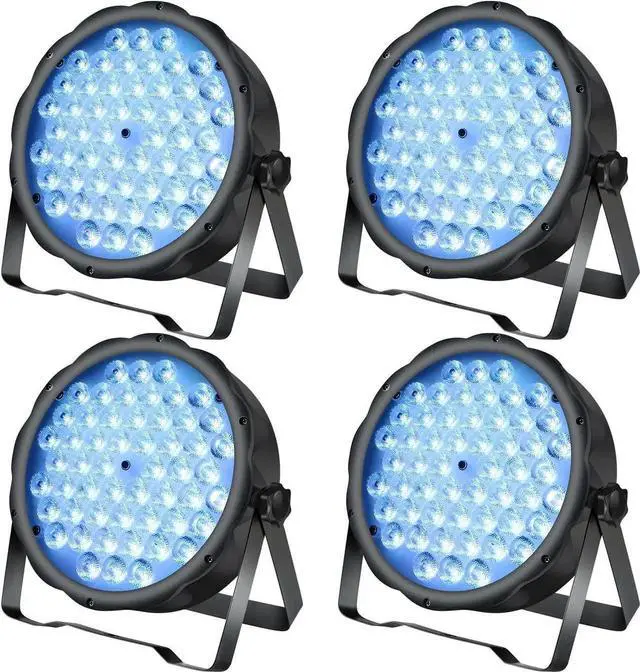 LED Par Lights 54 x 1.5W, RGB Stage Lights DMX DJ Lighting Sound ...