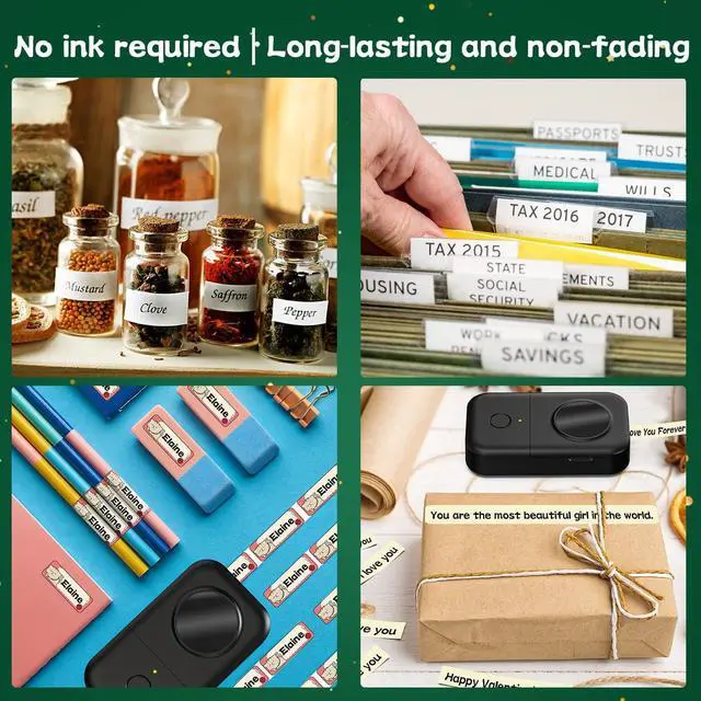 JVFYI Phomemo Thermal Mini Label Printer | No Ink, No Hassle Portable ...