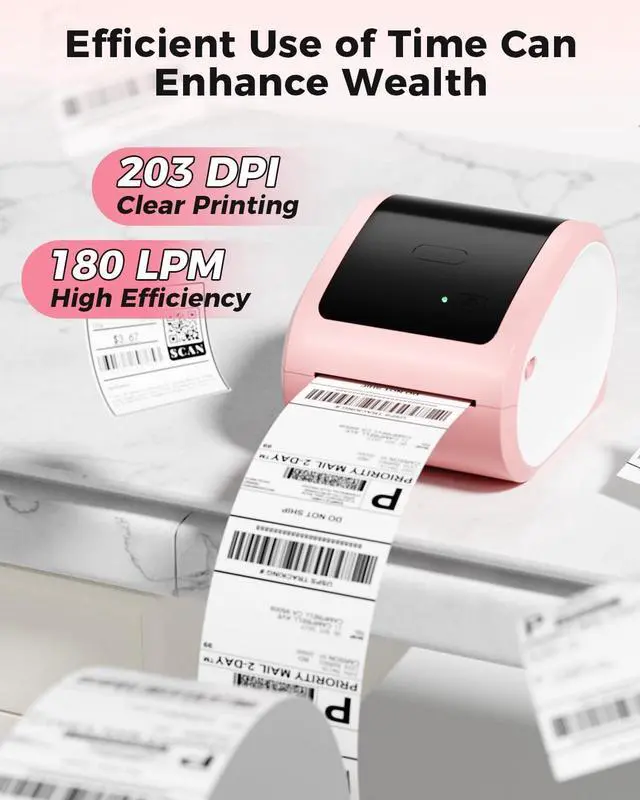 JVFYI Phomemo D520BT Thermal Shipping Label Printer | Wireless ...