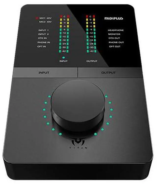 JVFYI Midiplus TITAN Q6 Professional Music Sound Card 14 in 16 Out ...