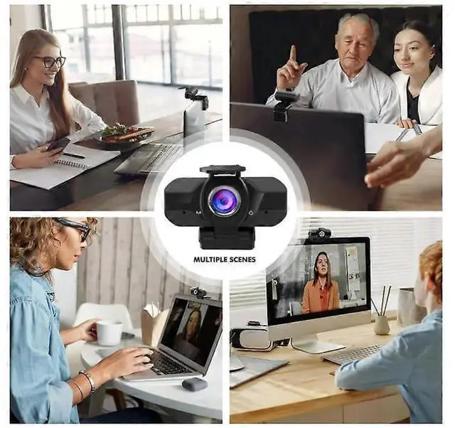 JVFYI 1080P Webcam with Microphone, Privacy Cover & Tripod - HD ...