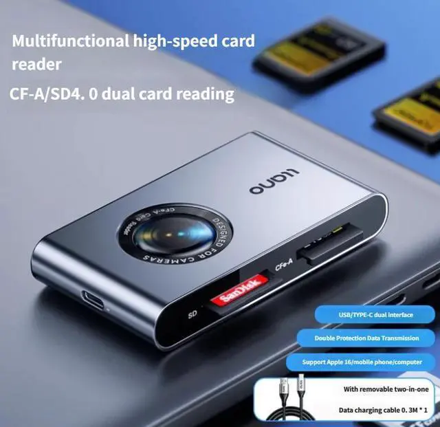 JVFYI USB 3.0 / Type-C High-Speed Multi-Function Card Reader - SD/TF ...