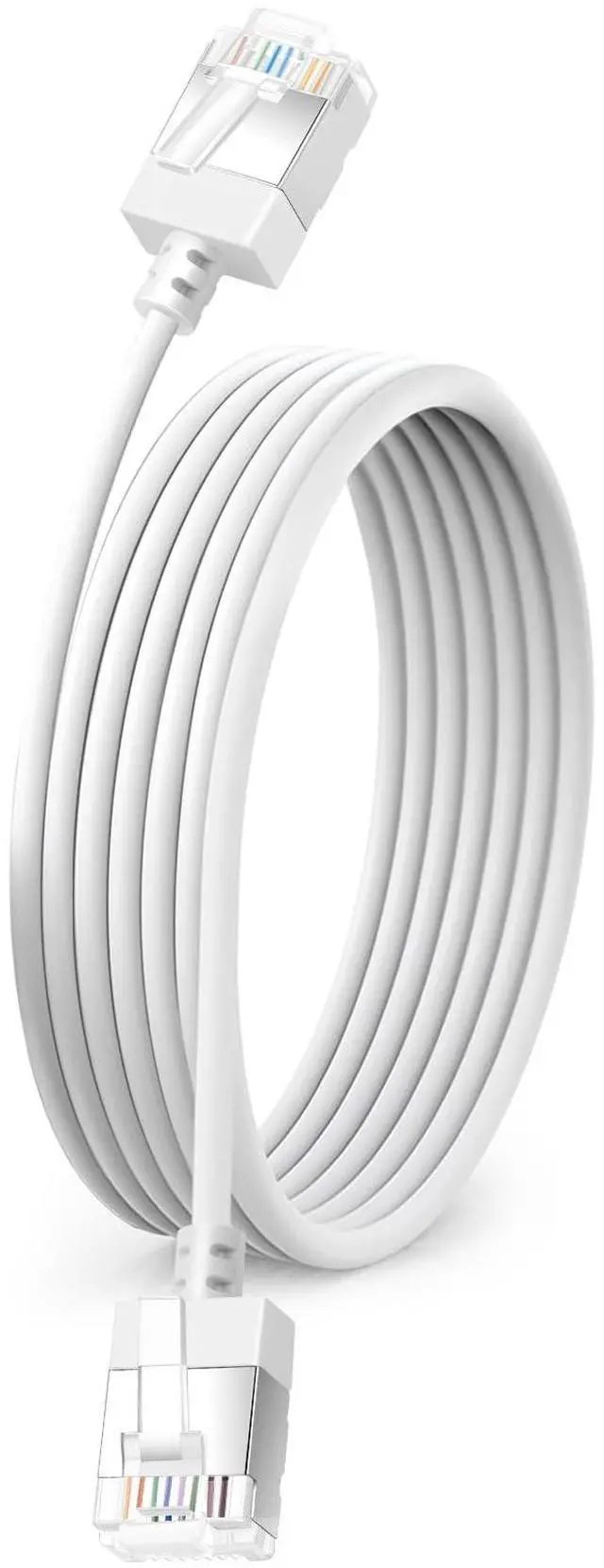 Dutevolns Ultra Slim Cat 6 Ethernet Cable 15 Feet, Flexible Rj45 Cat 6a ...