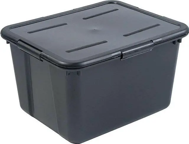 Advantus 34052 File Tote Storage Box w/Lid, Legal/Letter, Plastic ...