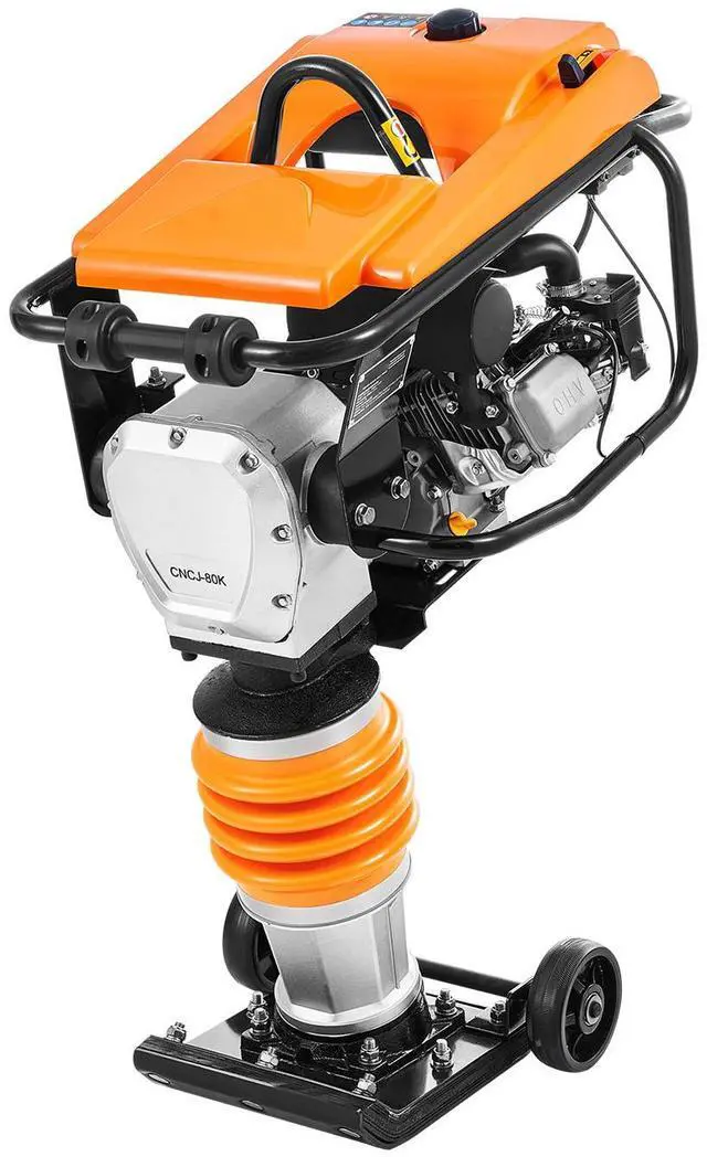 Jumping Jack Compactor, 6.5 HP Vibratory Rammer Fuel-Powered 196 cc ...