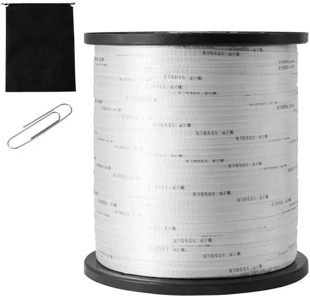 VEVOR Polyester Pull Tape, 1/2" x 5249' Mule Tape Flat Rope, 1250 lbf ...