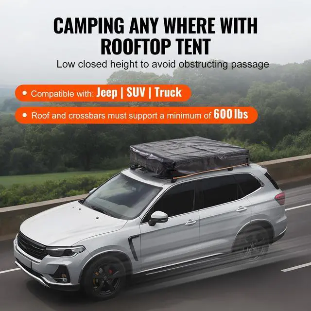 Rooftop Tent Hard Shell, Naturnest Rooftop Tent Hardshell for 2-3 ...