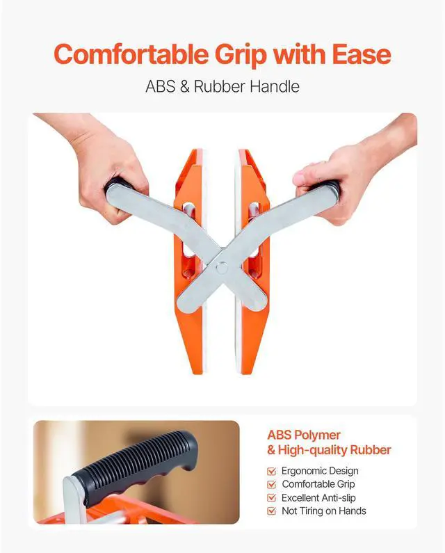 VEVOR Double Handed Stone Carrying Clamps 660 lbs Granite Panel ...