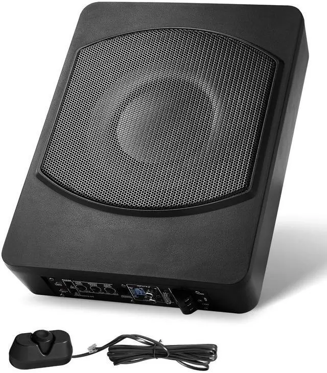 VEVOR 10" 240W Underseat Car Subwoofer, Slim Powered Car Subwoofers ...