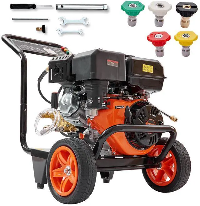 VEVOR Gas Pressure Washer, 4400 PSI 4.0 GPM, Gas Powered Pressure ...