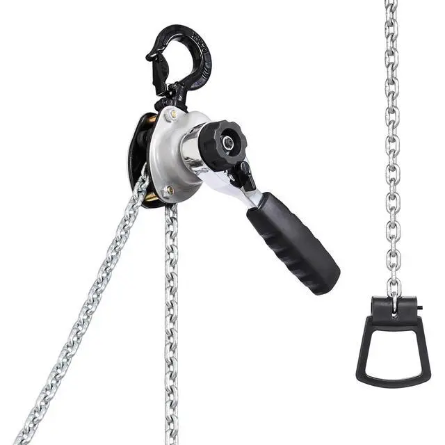 VEVOR Manual Lever Chain Hoist, 1/2T 1100LBS Capacity Heavy Duty Come ...