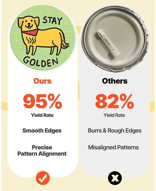 VEVOR Button Maker Machine, 1.25 in, Pin Maker Machine with 500pcs ...