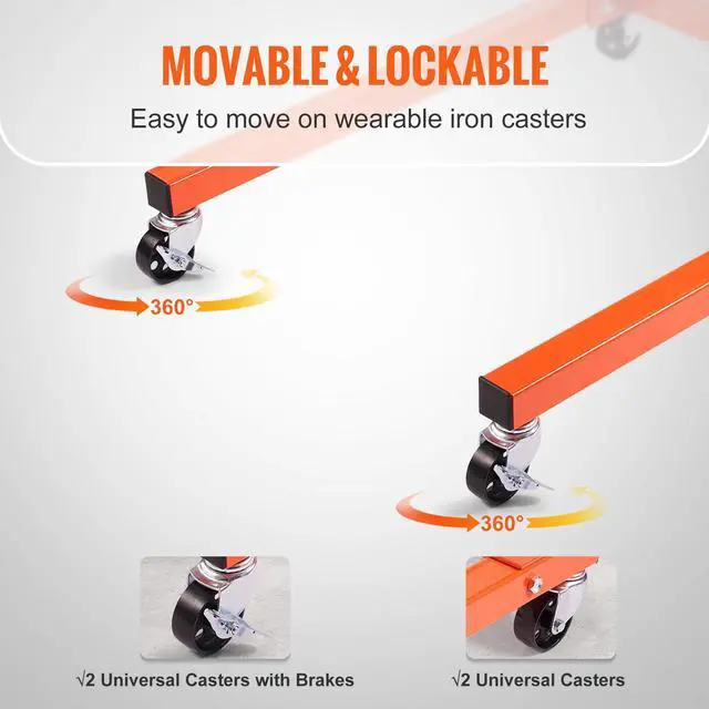 VEVOR Engine Stand, 1300 lbs (3/5 Ton) Rotating Engine Motor Stand with ...