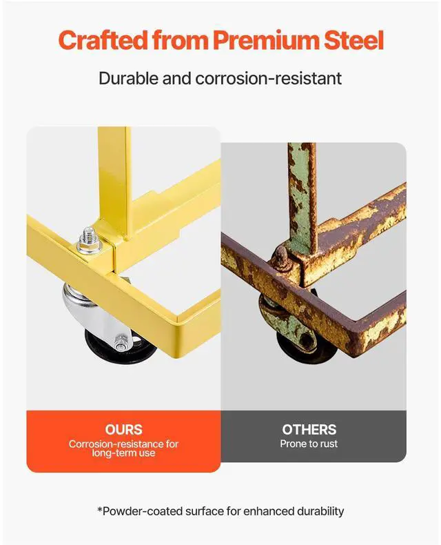 VEVOR Engine Stand 750 LBS Adjustable Motor Hoist Dolly with 4-Caster ...