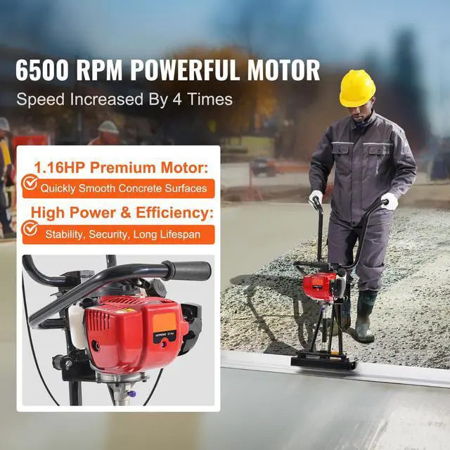 Gas Concrete Power Screed, 6ft/8ft/11ft Aluminum Board Straight Edge ...