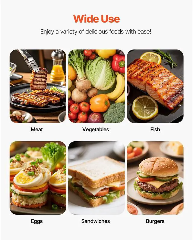 VEVOR Commercial Panini Press Grill Electric Sandwich Maker Griddle ...