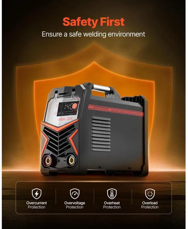 VEVOR TIG Welder 2-In-1 Welding Machine Lift MMA Stick Arc IGBT Hot ...