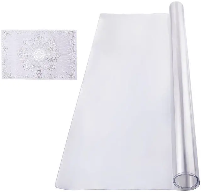 VEVOR PVC Table Protector 30x60 Inch Clear Plastic Desk Protector 1.5mm ...