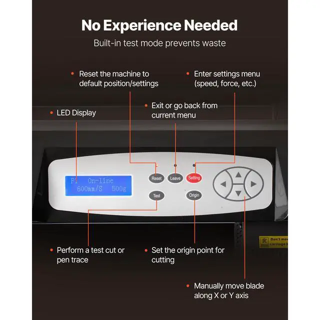 VEVOR Vinyl Cutter Machine, 28 inch Max Feed Width, Dual Blades ...