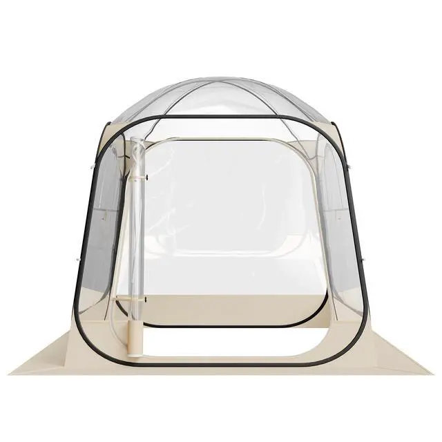 VEVOR Pop up Sports Tent 72x72 in Outdoor Clear Bubble Tent Weather ...