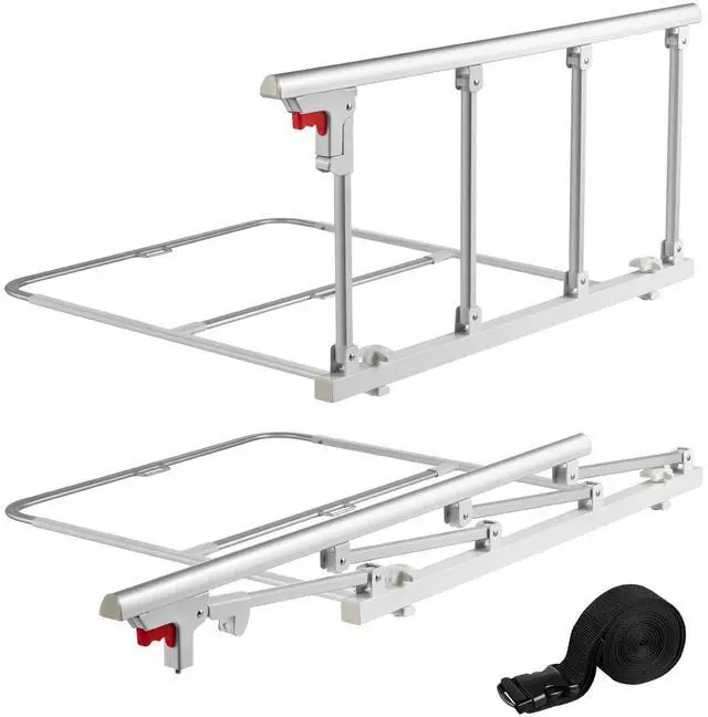 VEVOR Foldable Bed Rail for Elderly, 38 in Bedside Assist Rail with ...