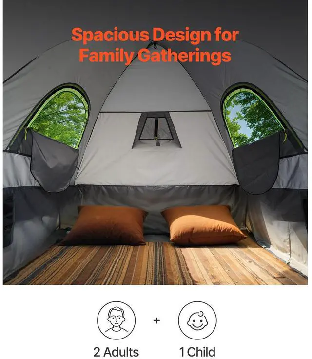 VEVOR Pickup Truck Tent, Fit 5.0-5.2 ft Truck Tents for Camping ...