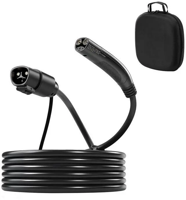 VEVOR EV Charger Extension Cable for Tesla, 48Amp 21 ft Max 240V 11.52 ...