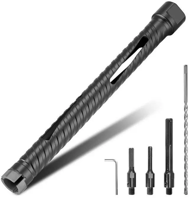 Core Drill Bit, 1 inch Diameter, 9-1/2 inch Drilling Depth, 5/8-11 ...