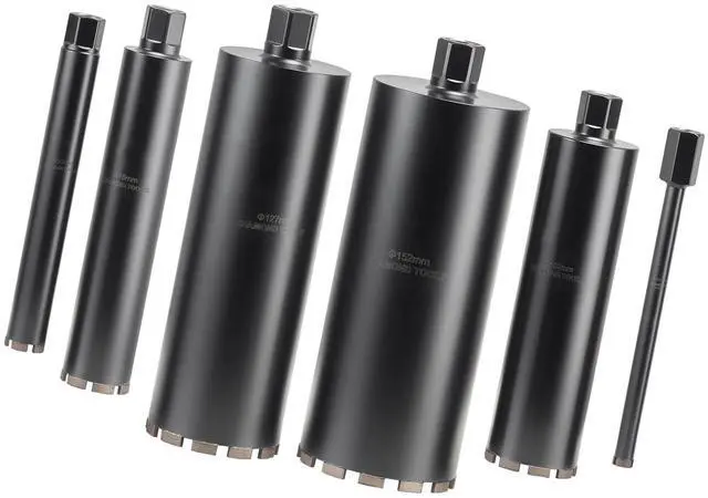 Core Drill Bit, 6 Pieces, 1/2/3/4/5/6 inch Diameter, 14 inch Drilling ...