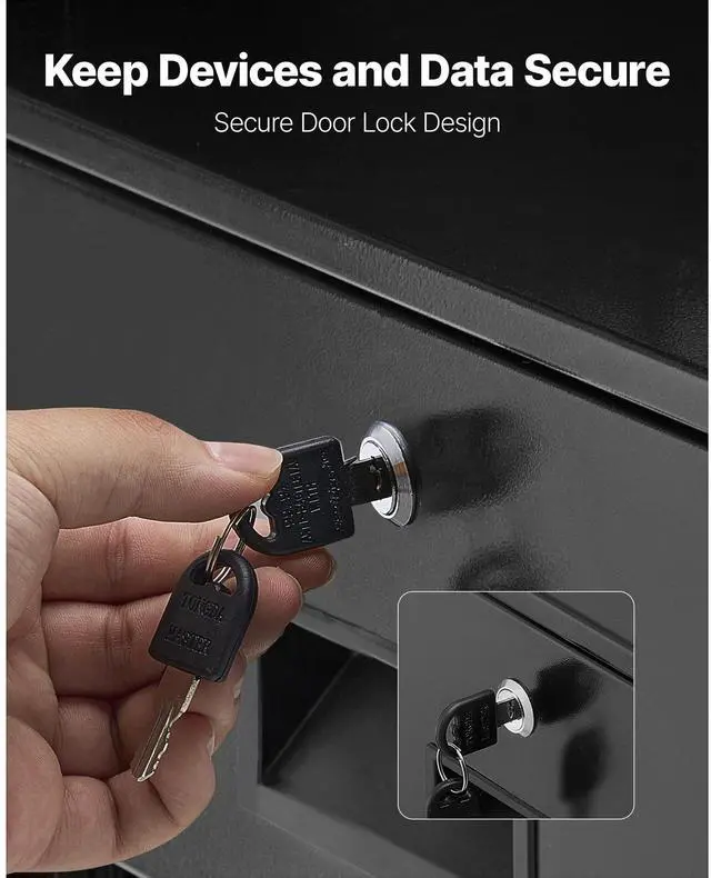 VEVOR 4U Rack Mount Drawer 50 lbs Lockable Drawer for 19 in Server Rack ...