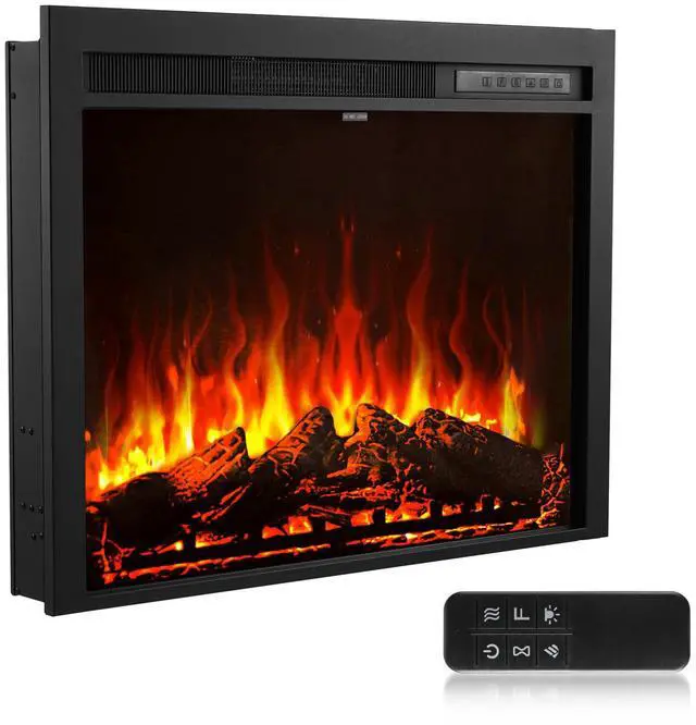 VEVOR 35in Electric Fireplace Insert Wall Recessed Heater 750W 1500W ...