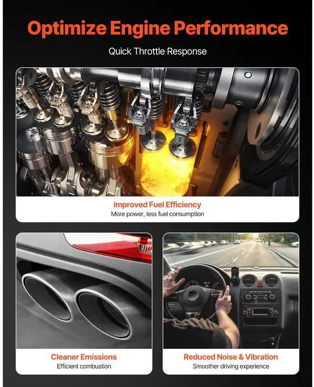 VEVOR Ignition Coil Pack and Spark Plugs 6 Pcs Compatible with Dodge ...