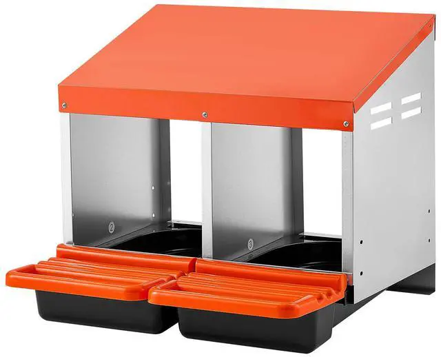 Chicken Nesting Boxes, 2 Compartments, Easy Egg Collection, Wall Mount ...