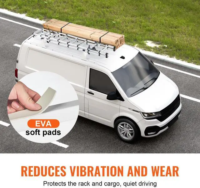 VEVOR Trailer Ladder Rack Van Roof Rack for Ford Transit 150, 250, 350 ...