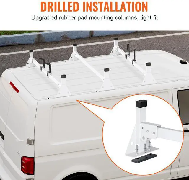 VEVOR Trailer Ladder Rack Van Roof Rack for Ford Transit 150, 250, 350 ...