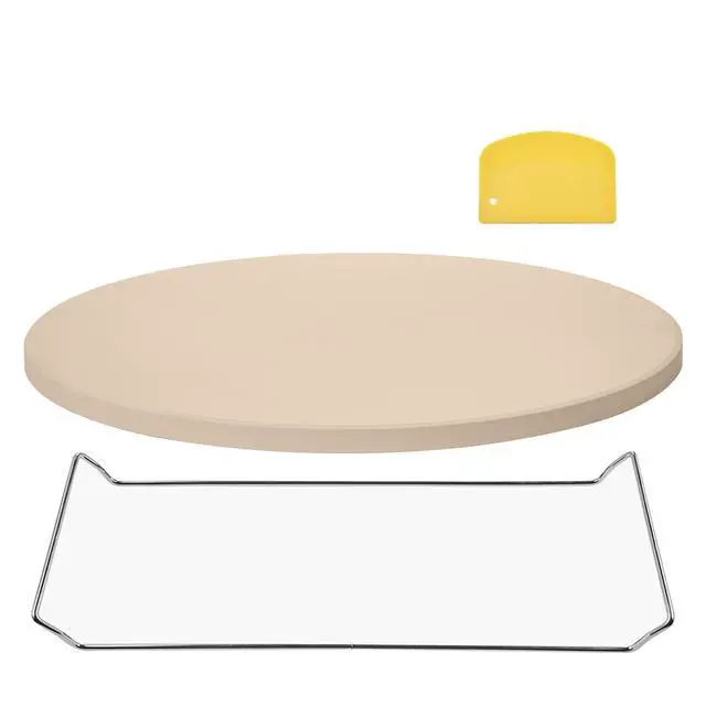 VEVOR Pizza Stone, 16 in Round Pizza Stone, 0.67" Thick Extra Large ...