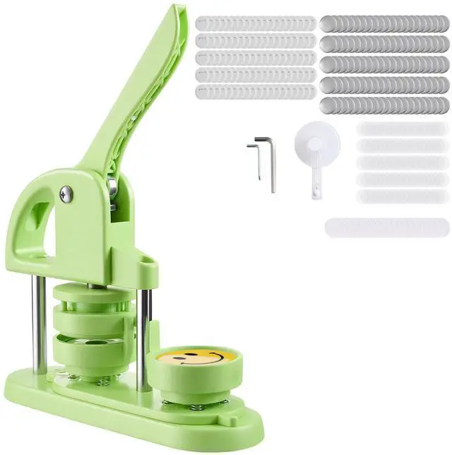 VEVOR Button Maker Machine Plastic Pin Maker 2.28 in 100pcs Button ...