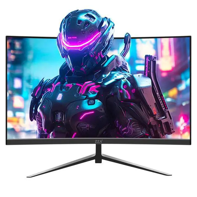 ZZA 27" Curved Gaming Monitor, FHD 1920x1080 200Hz/180Hz, 1800R VA ...