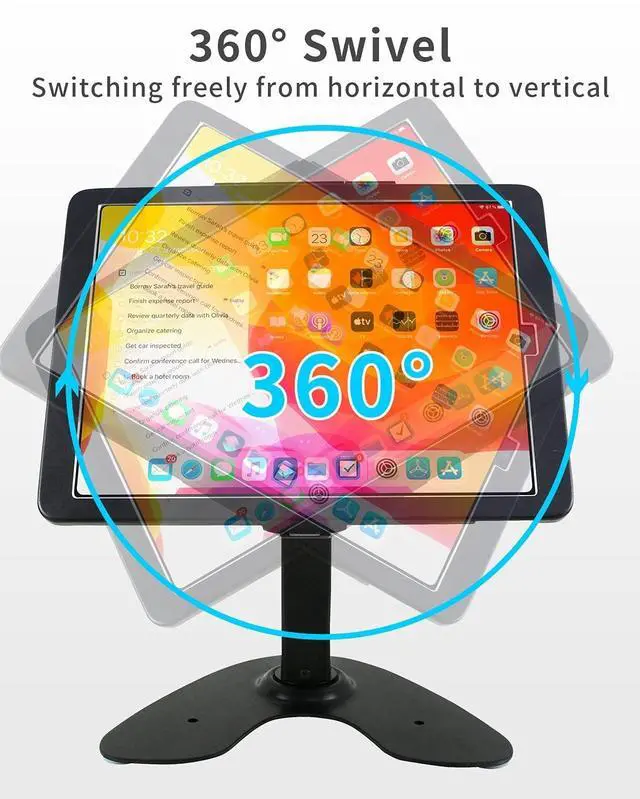 CarrieCathy Desktop Wall Mount Anti-Theft Security Kiosk POS Stand ...