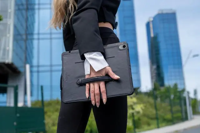 Venito Lecce Leather Wallet Case Compatible with iPad Pro 12,9 (5th ...