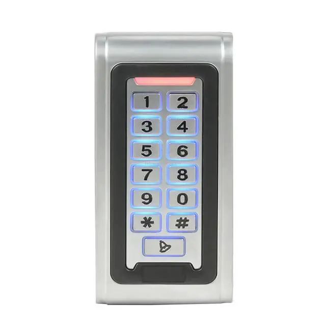 MENGQI-CONTROL Waterproof Metal Keypad Reader TCP/IP 2 Doors Access ...