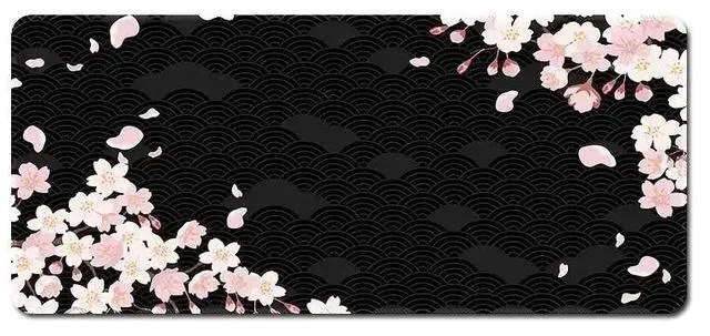 SEDLAV Large Mouse Pad Pink and Black Cherry Blossom XXL Gaming Desk ...