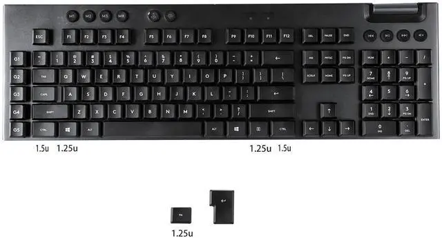 YMDK Solid Color Minimalist Style Keycaps PBT Material Low Profile ...