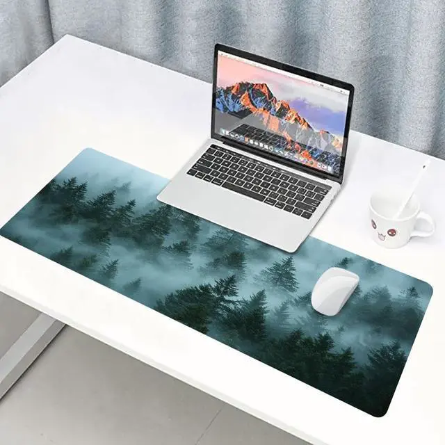 LshyMn Forest Large Mouse Pad 31.5x11.8 Inches Nature Aesthetic Green ...