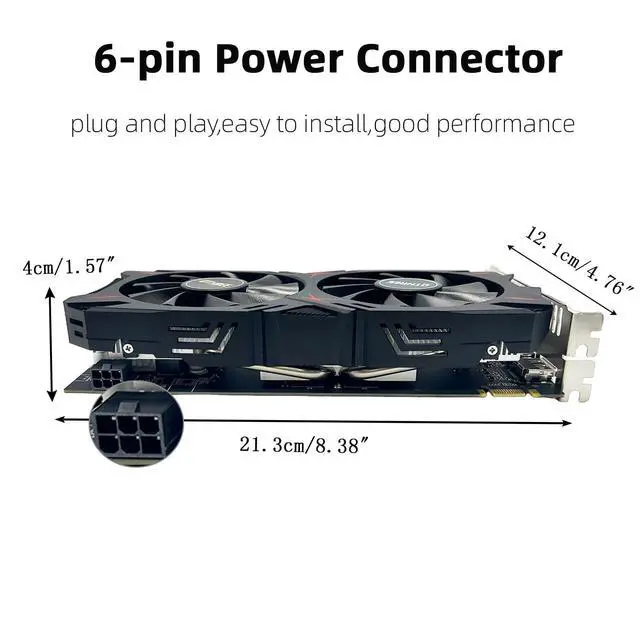 QTHREE Geforce GTX 960 4GB Graphics Card, GDDR5 128-bit, DP, HDMI, DVI ...