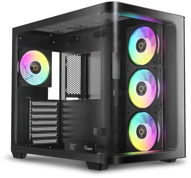 Iota C70 BK Curve ARGB Digital Mid Tower ATX Gaming PC Case,270 Curved ...