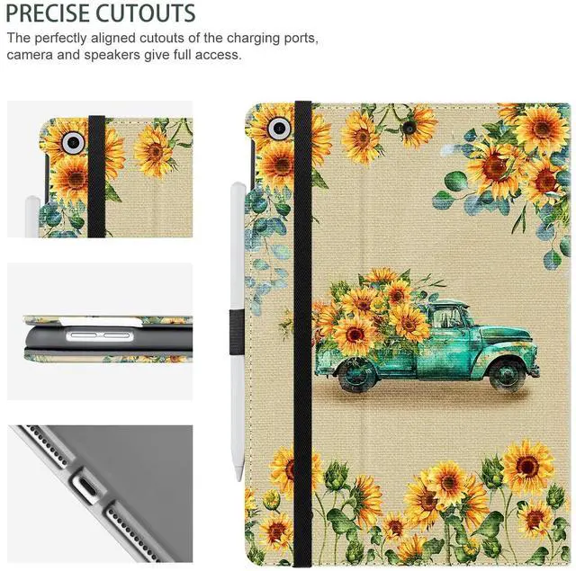 Lalumix iPad 9th/8th/7th Generation Case for 10.2 Inch, With Pencil ...