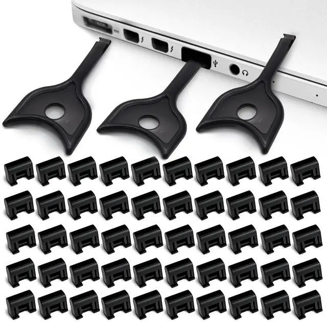 PortPlugs USB-A Port Blockers with Three Key Lock USB Security ...